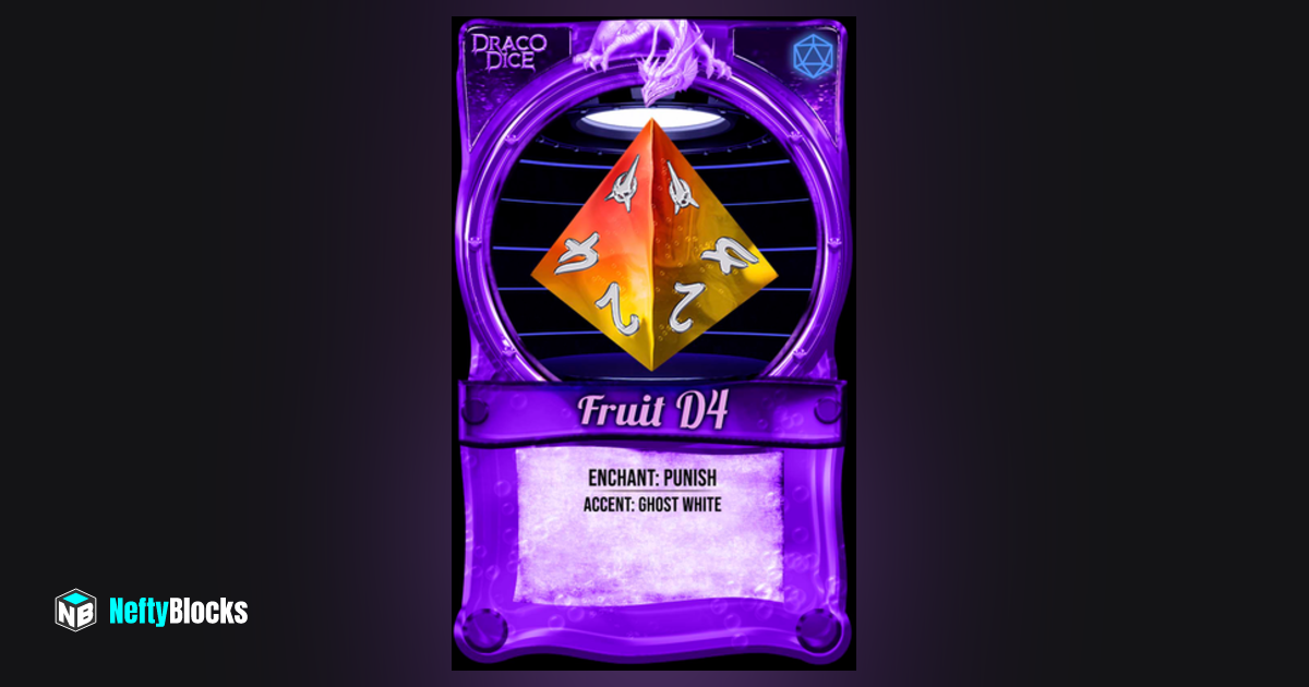 Fruit D4 #41 | NeftyBlocks | The #1 Trade to Earn NFT Marketplace on WAX