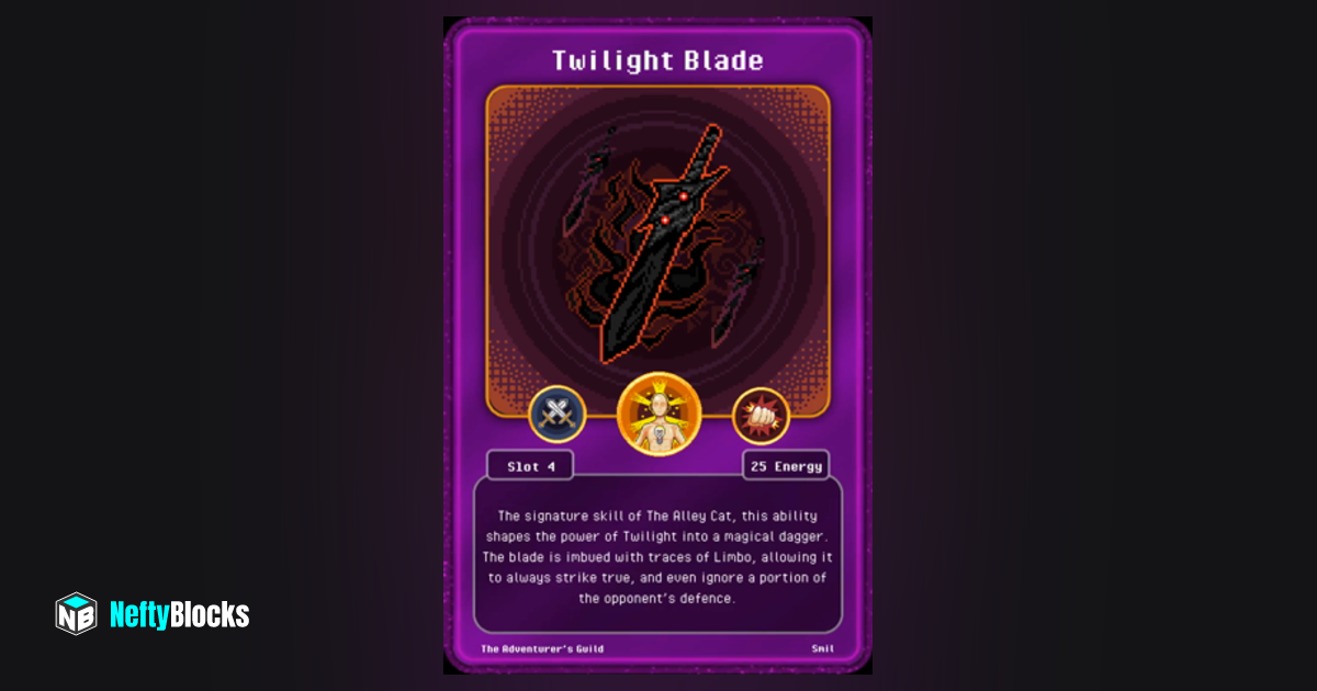 Twilight Blade #70 | NeftyBlocks | The #1 Trade to Earn NFT Marketplace ...