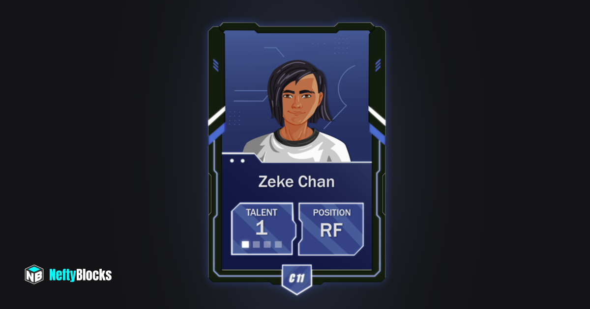 Zeke Chan #1429 | NeftyBlocks | The #1 Trade to Earn NFT Marketplace on WAX