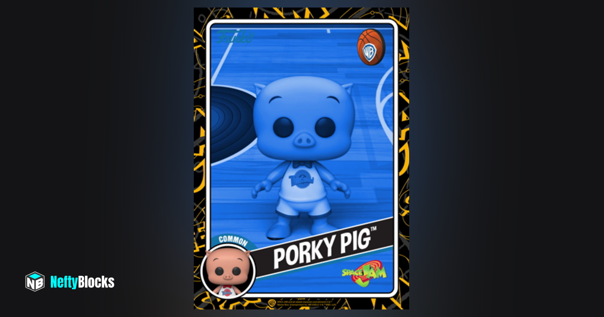 Porky Pig #2150 | NeftyBlocks | The #1 Trade to Earn NFT Marketplace on WAX