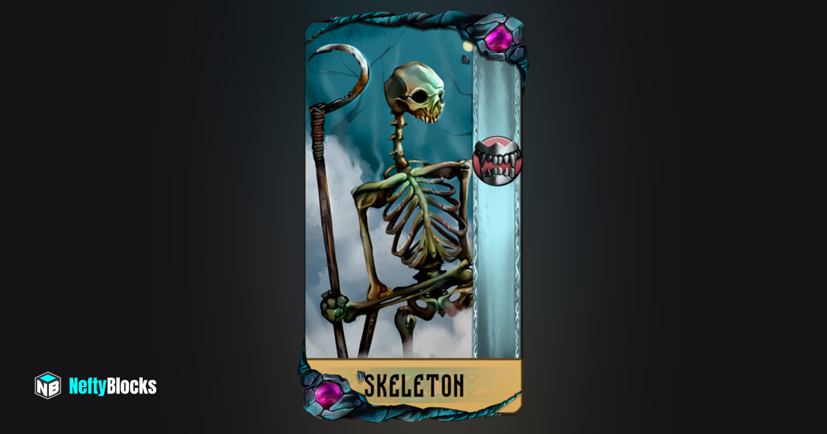 Skeleton #23 | NeftyBlocks | The #1 Trade to Earn NFT Marketplace on WAX