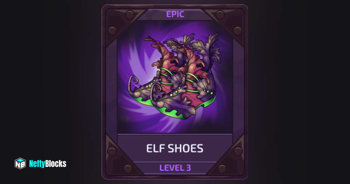 Elf Shoes – Level 3 | NeftyBlocks | The #1 Trade to Earn NFT ...
