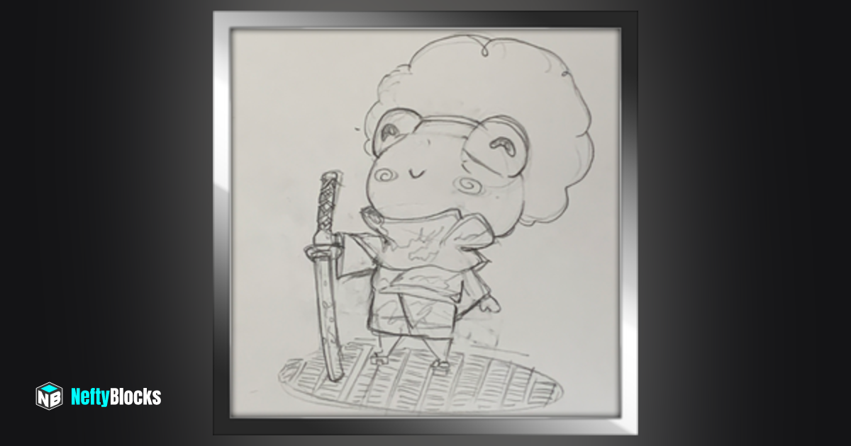 Kuro Chibi #268 | NeftyBlocks | The #1 Trade to Earn NFT Marketplace on WAX