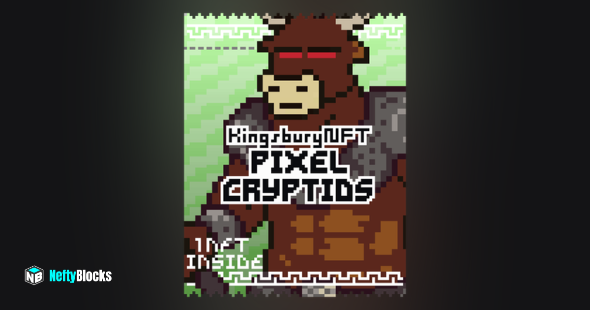 Pixel Cryptids | Single-Card Pack #20 | NeftyBlocks | The #1 Trade to Earn NFT Marketplace on WAX