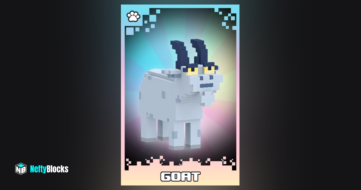 Goat #3 | NeftyBlocks | The #1 Trade to Earn NFT Marketplace on WAX