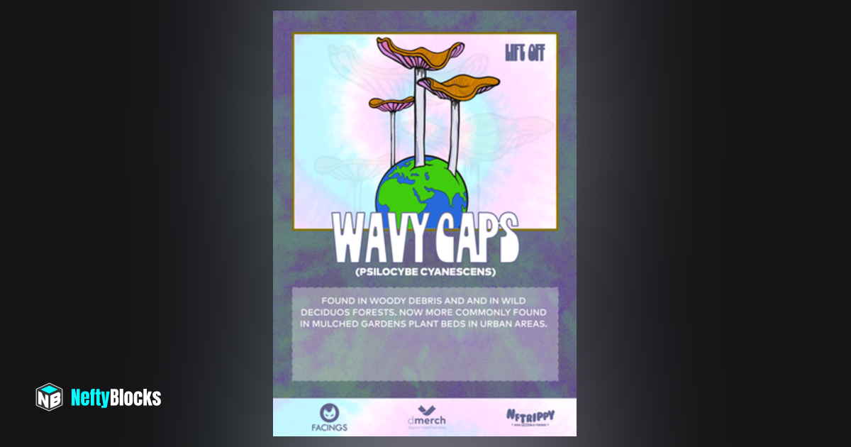 Wavy Caps #98 | NeftyBlocks | The #1 Trade to Earn NFT Marketplace on WAX