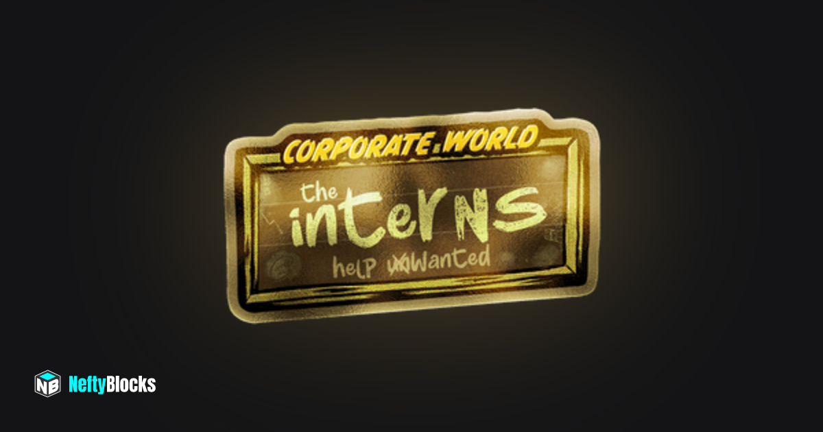 Intern Sticker - Gold #489 | NeftyBlocks | The #1 Trade to Earn NFT ...