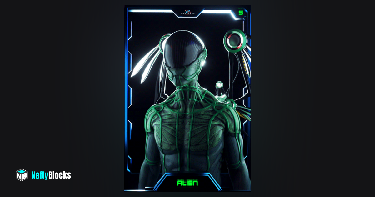 Alien #66 | NeftyBlocks | The #1 Trade to Earn NFT Marketplace on WAX