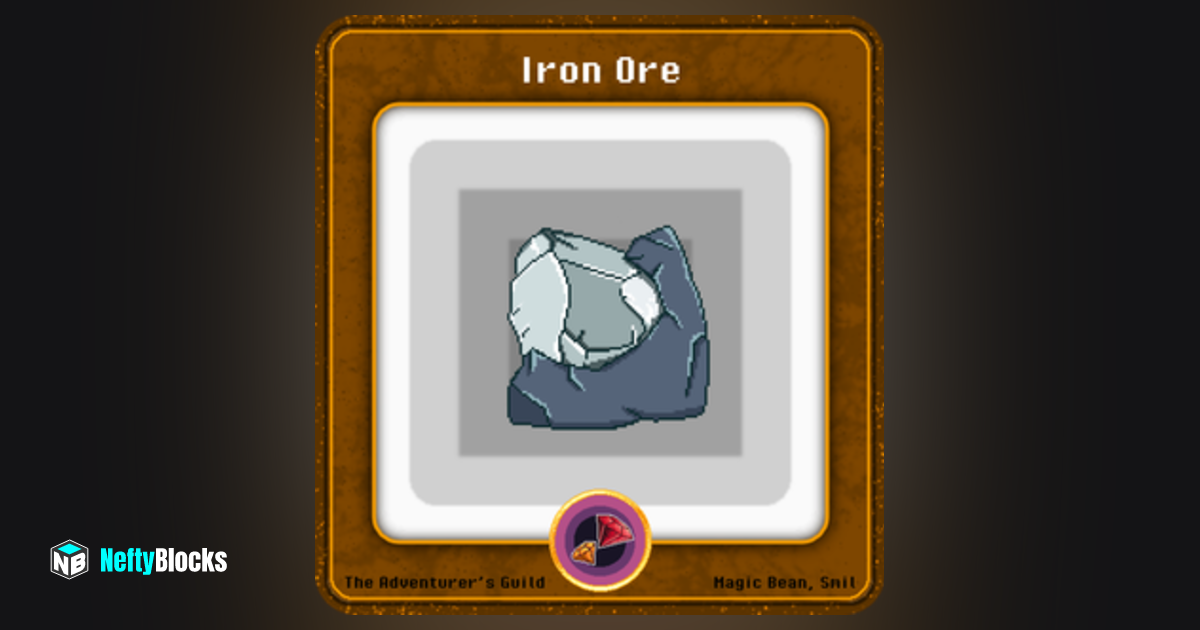 Iron Ore #1546 | NeftyBlocks | The #1 Trade to Earn NFT Marketplace on WAX