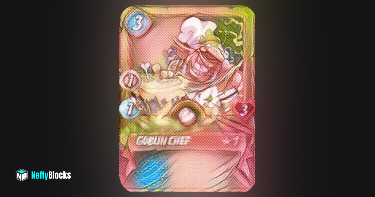 Goblin Chef | NeftyBlocks | The #1 Trade to Earn NFT Marketplace on WAX
