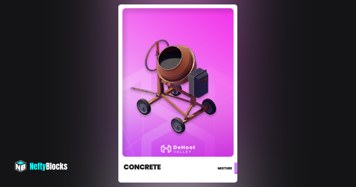 Concrete #2232 | NeftyBlocks | The #1 Trade to Earn NFT Marketplace on WAX