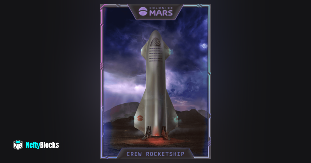 Crew Rocketship #657 | NeftyBlocks | The #1 Trade to Earn NFT ...
