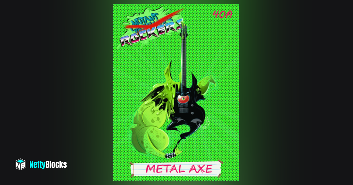 Metal Axe #20 | NeftyBlocks | The #1 Trade to Earn NFT Marketplace on WAX