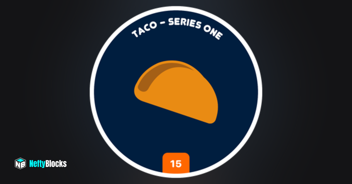 Taco #7803 | NeftyBlocks | The #1 Trade to Earn NFT Marketplace on WAX