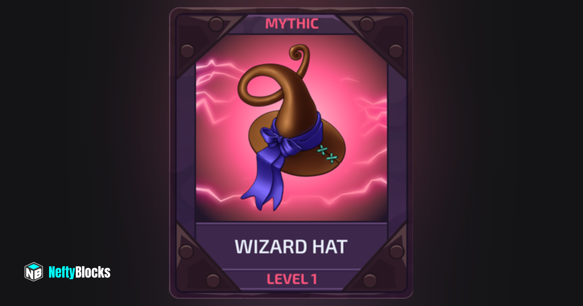 Wizard Hat – Level 1 | NeftyBlocks | The #1 Trade to Earn NFT ...
