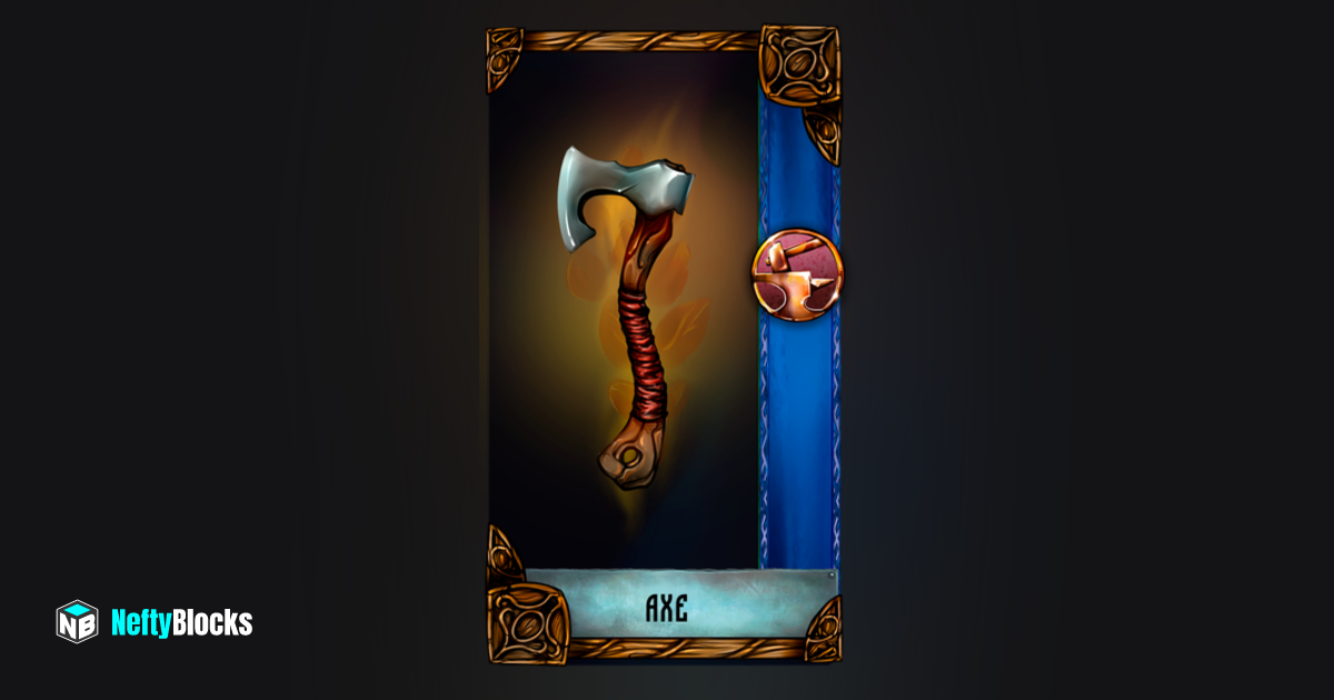 Axe #927 | NeftyBlocks | The #1 Trade to Earn NFT Marketplace on WAX