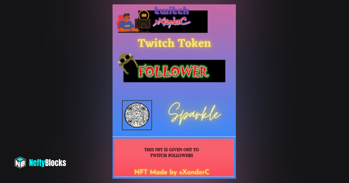 Twitch Follower Token #141 | NeftyBlocks | The #1 Trade to Earn NFT ...