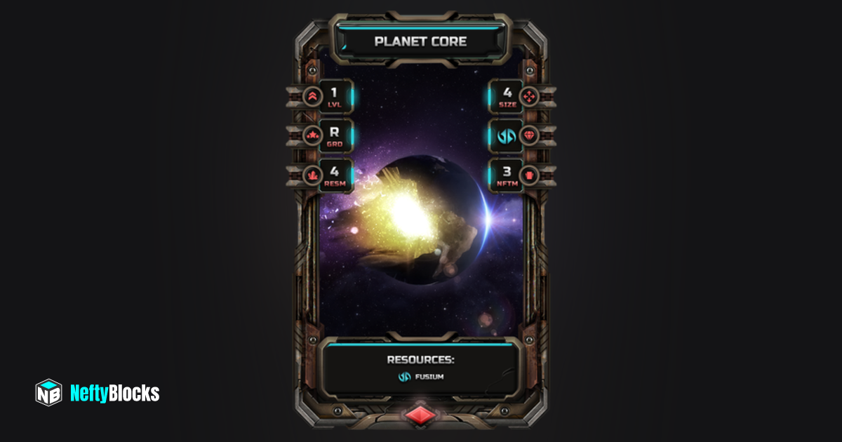 Planet core #1534 | NeftyBlocks | The #1 Trade to Earn NFT Marketplace ...