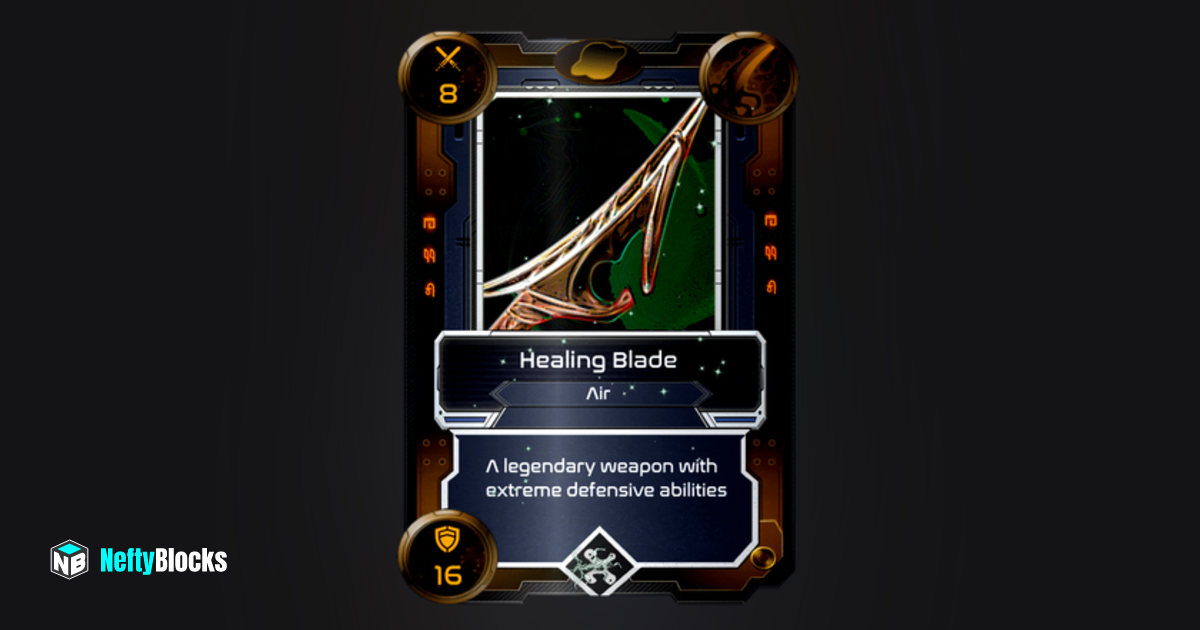 Healing Blade #1 | NeftyBlocks | The #1 Trade to Earn NFT Marketplace ...