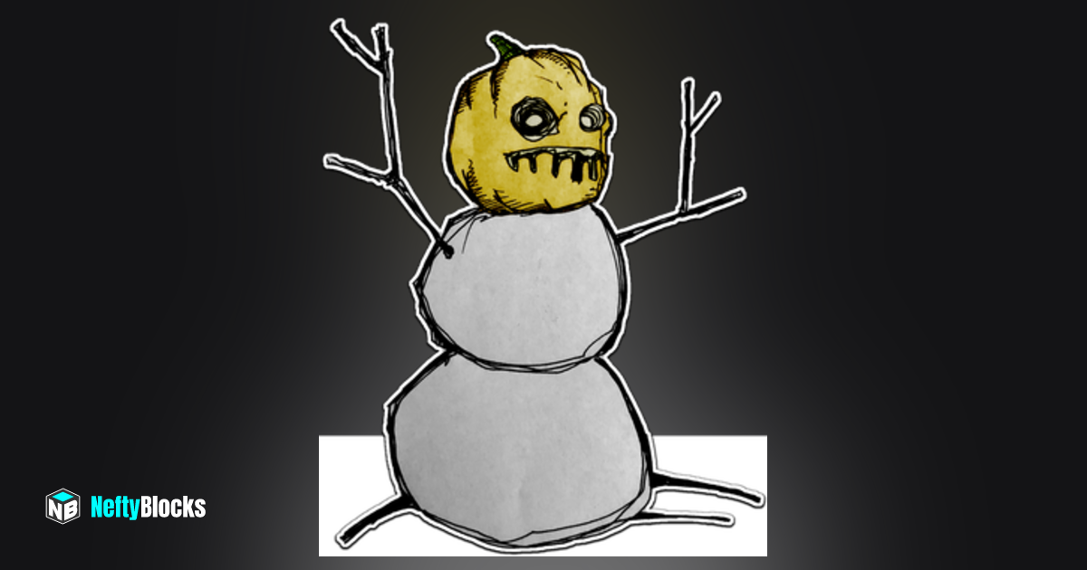 Pumpkin Head Snowman | NeftyBlocks | The #1 Trade to Earn NFT ...