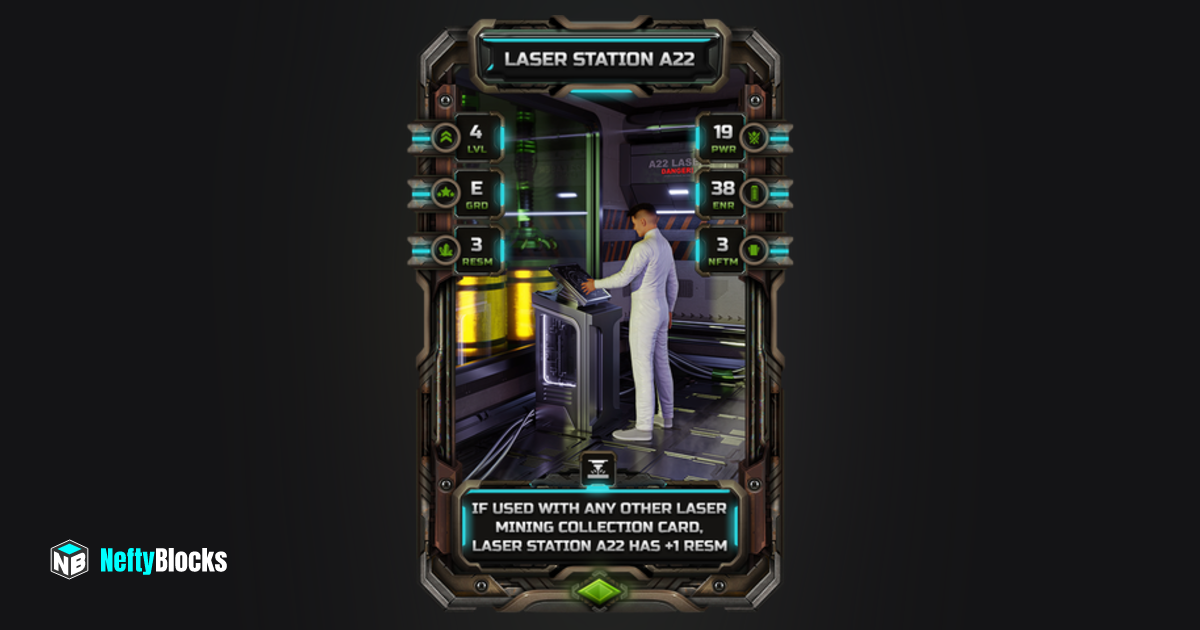Laser Station A22 #4433 | NeftyBlocks | The #1 Trade to Earn NFT Marketplace on WAX