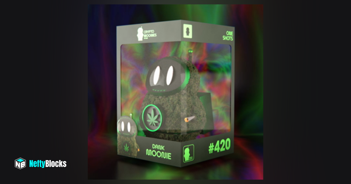Dank Moonie #93 | NeftyBlocks | The #1 Trade to Earn NFT Marketplace on WAX