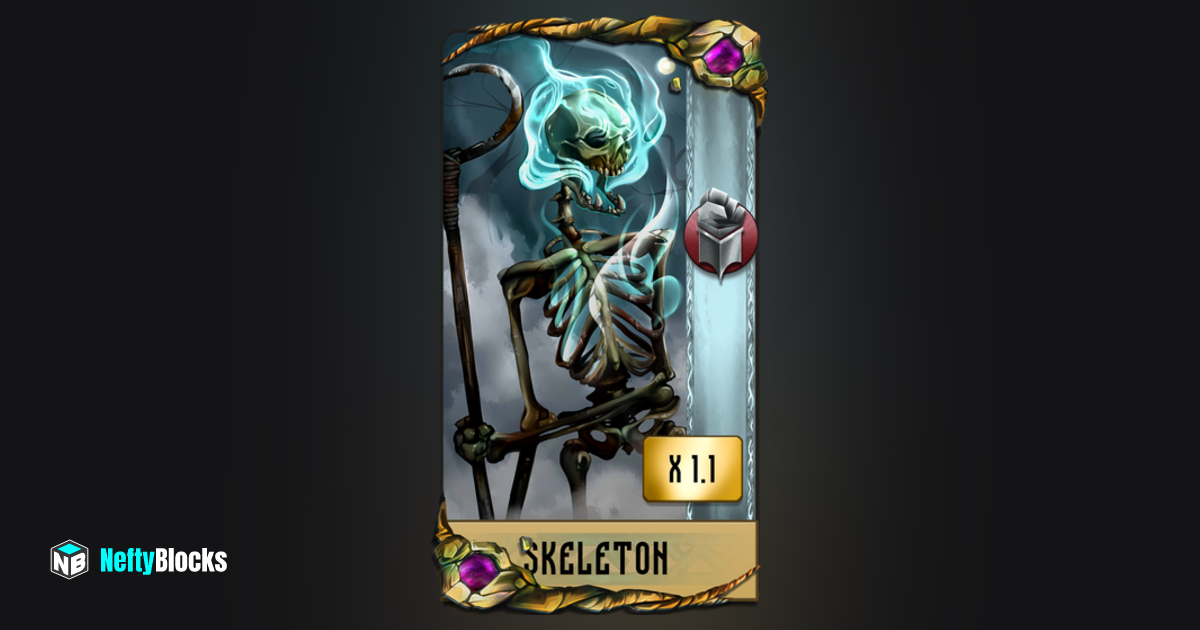 Skeleton #1793 | NeftyBlocks | The #1 Trade to Earn NFT Marketplace on WAX