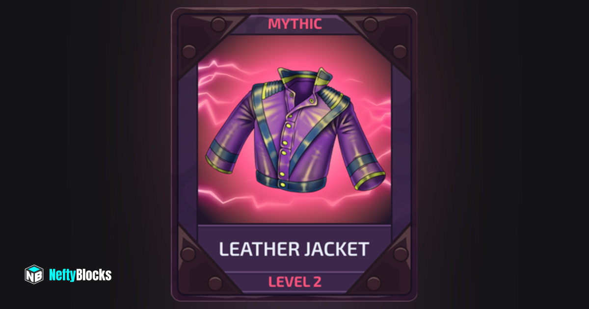 Leather Jacket – Level 2 | NeftyBlocks | The #1 Trade to Earn NFT ...