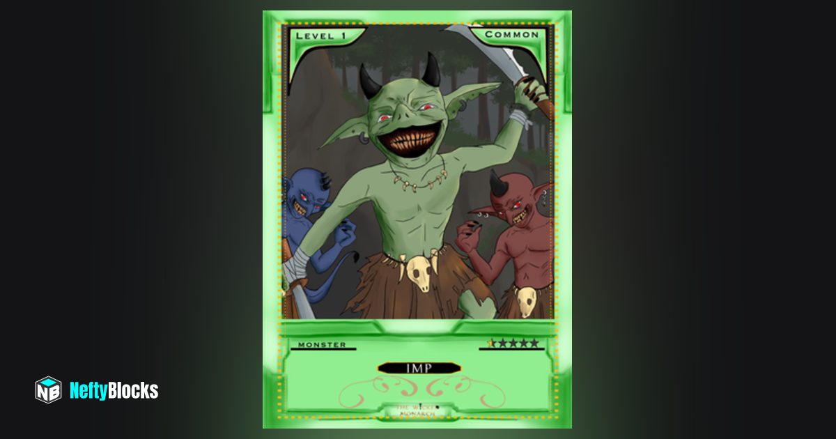 Imp #957 | NeftyBlocks | The #1 Trade to Earn NFT Marketplace on WAX