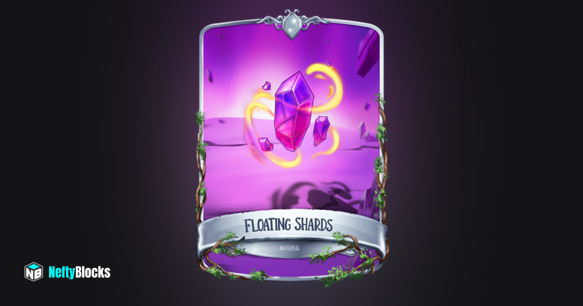 Floating Shards #1131 | NeftyBlocks | The #1 Trade to Earn NFT Marketplace on WAX