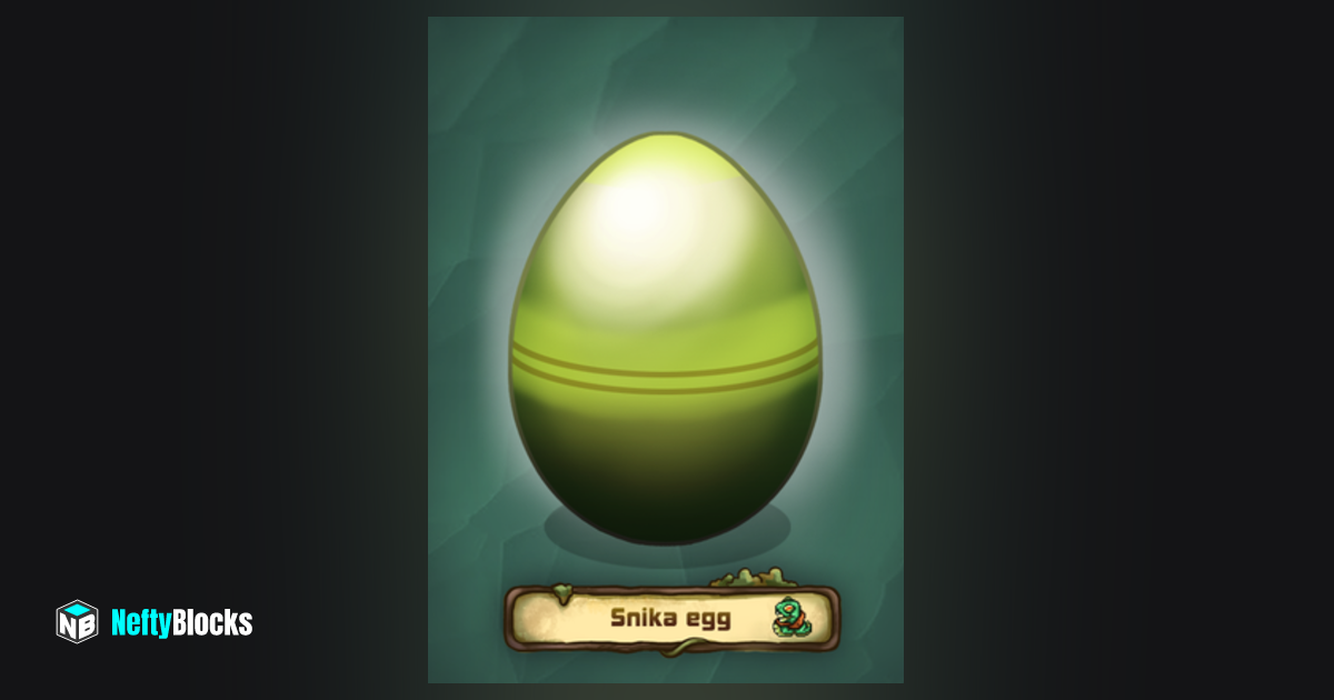 Snika Egg #31 | NeftyBlocks | The #1 Trade to Earn NFT Marketplace on WAX