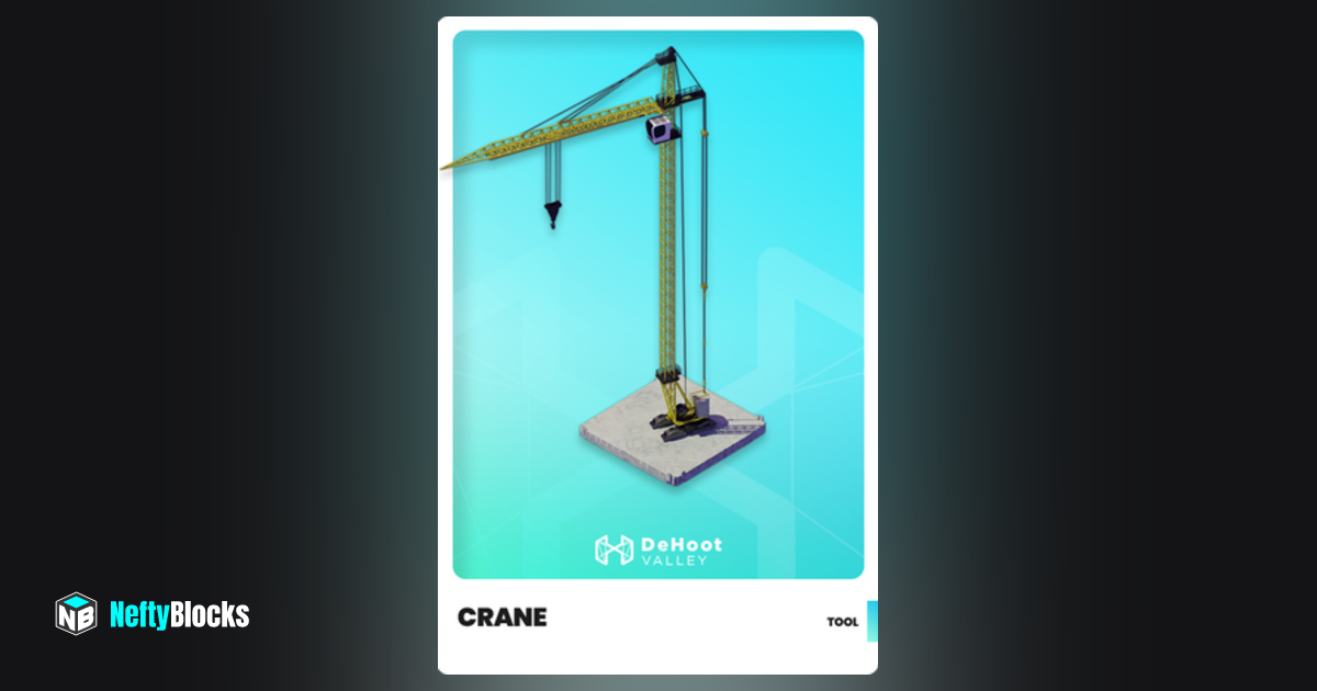 Crane #349 | NeftyBlocks | The #1 Trade to Earn NFT Marketplace on WAX