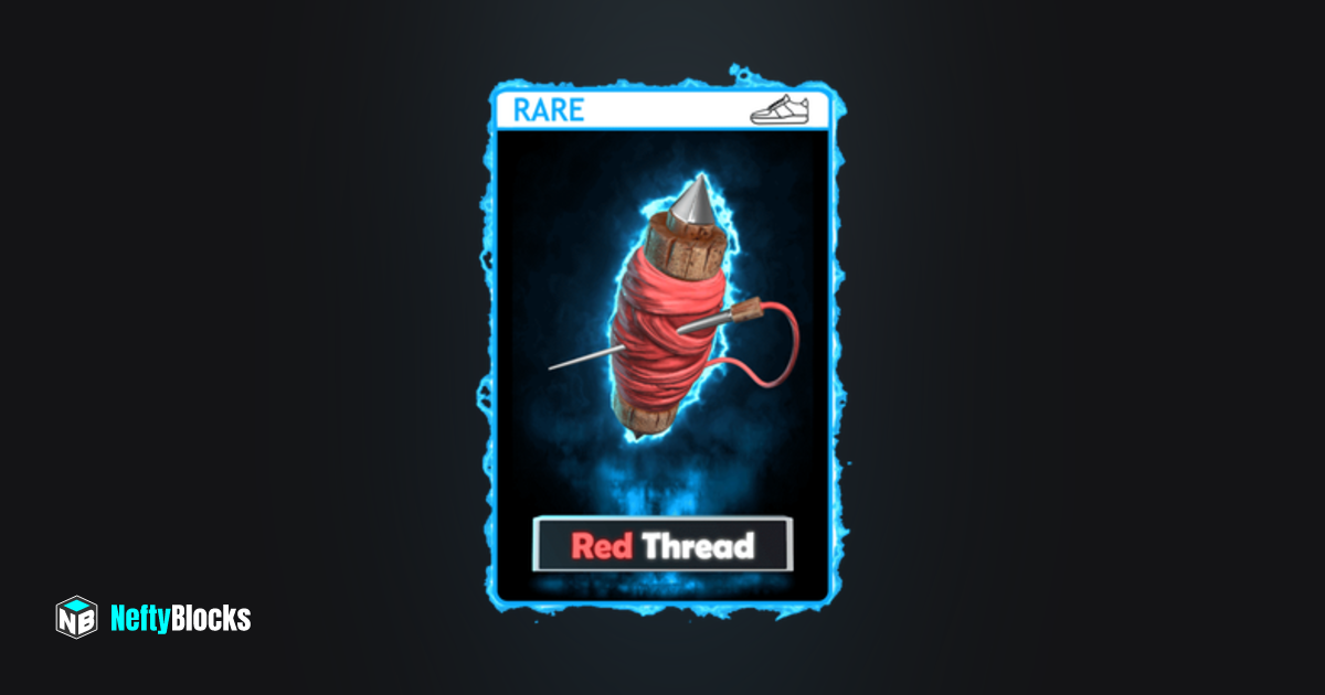Rare Red Thread #1315 | NeftyBlocks | The #1 Trade to Earn NFT ...