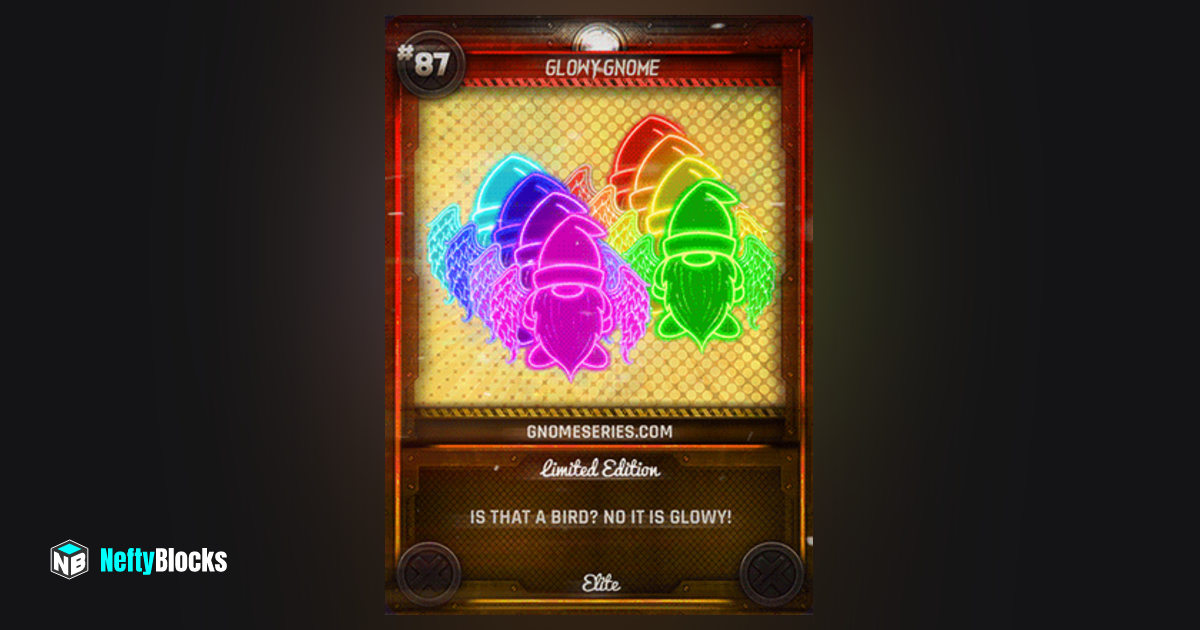 Glowy Gnome | Elite #1 | NeftyBlocks | The #1 Trade to Earn NFT ...