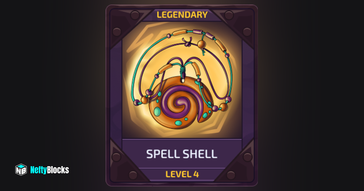 Spell Shell – Level 4 | NeftyBlocks | The #1 Trade to Earn NFT Marketplace on WAX