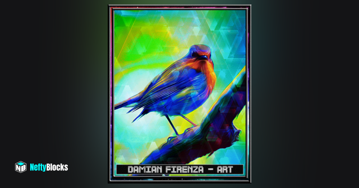 Original Card NFT - Bird painting - By Damian Firenza #3 | NeftyBlocks ...