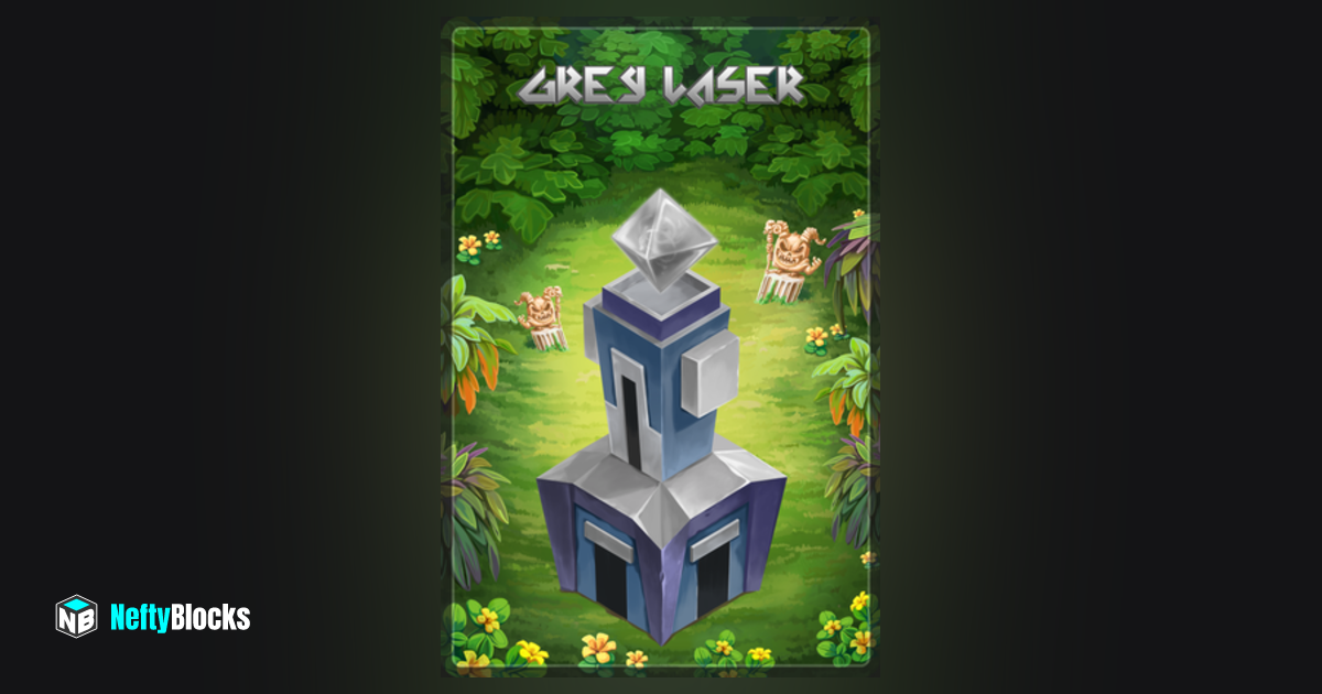 Grey Laser #577 | NeftyBlocks | The #1 Trade to Earn NFT Marketplace on WAX