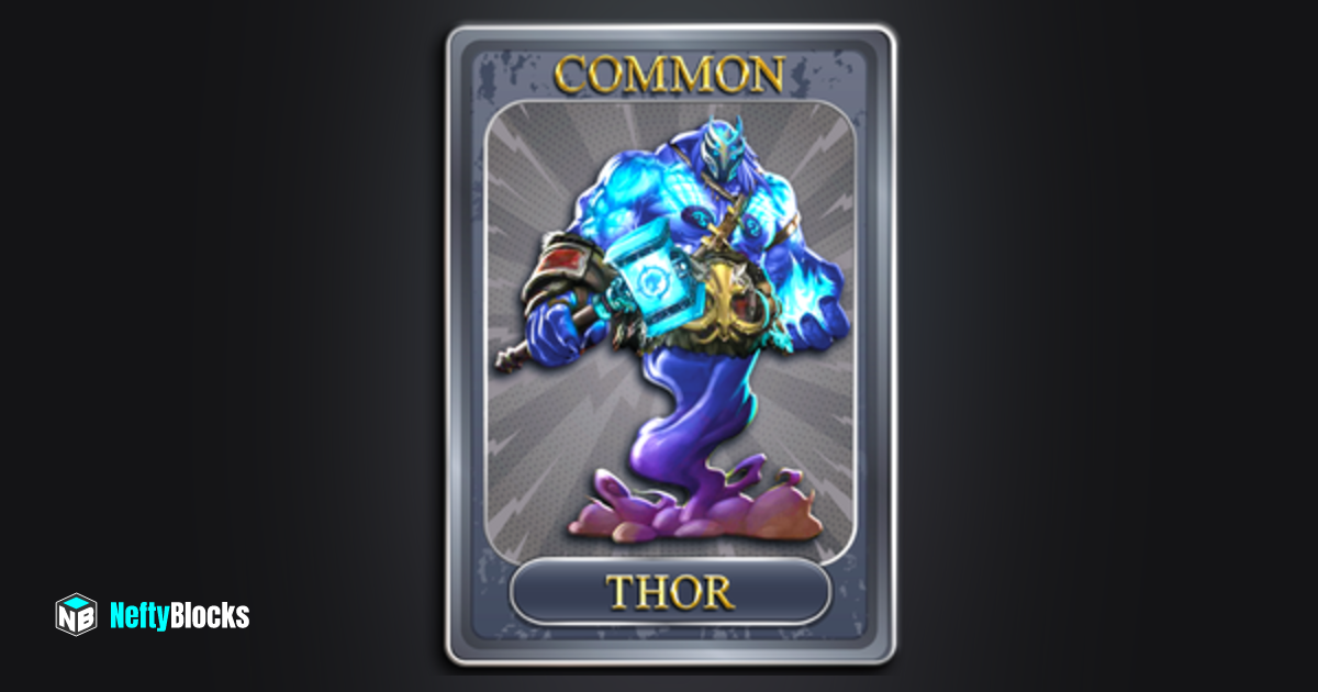 Thor | NeftyBlocks | The #1 Trade to Earn NFT Marketplace on WAX