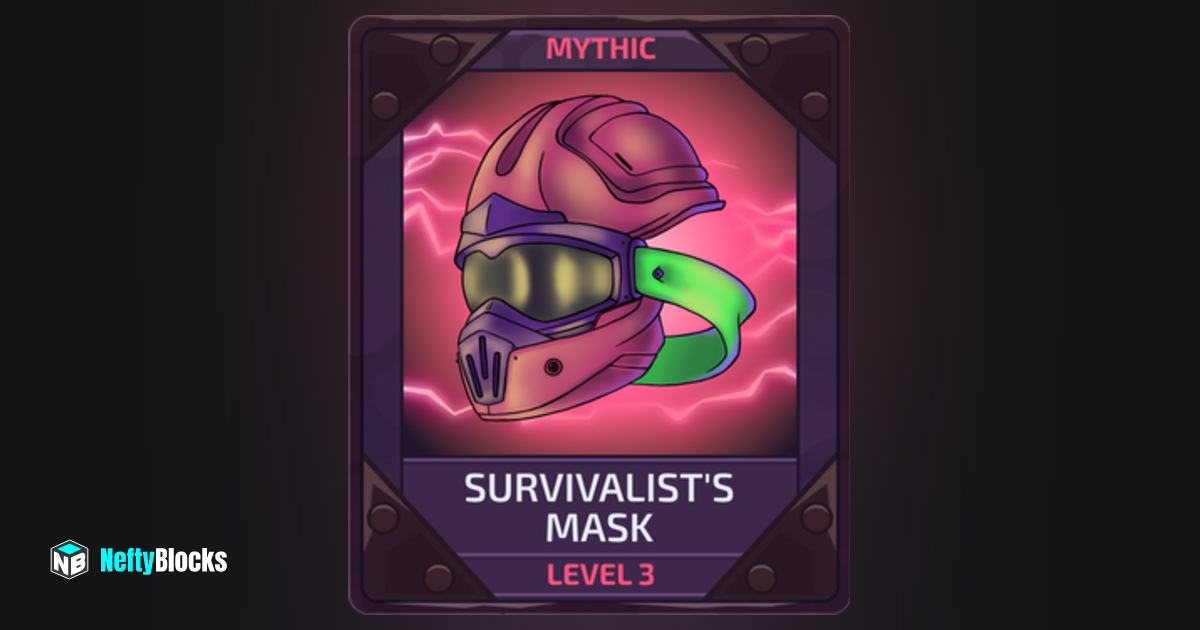 Survivalist's Mask – Level 3 | NeftyBlocks | The #1 Trade to Earn NFT ...