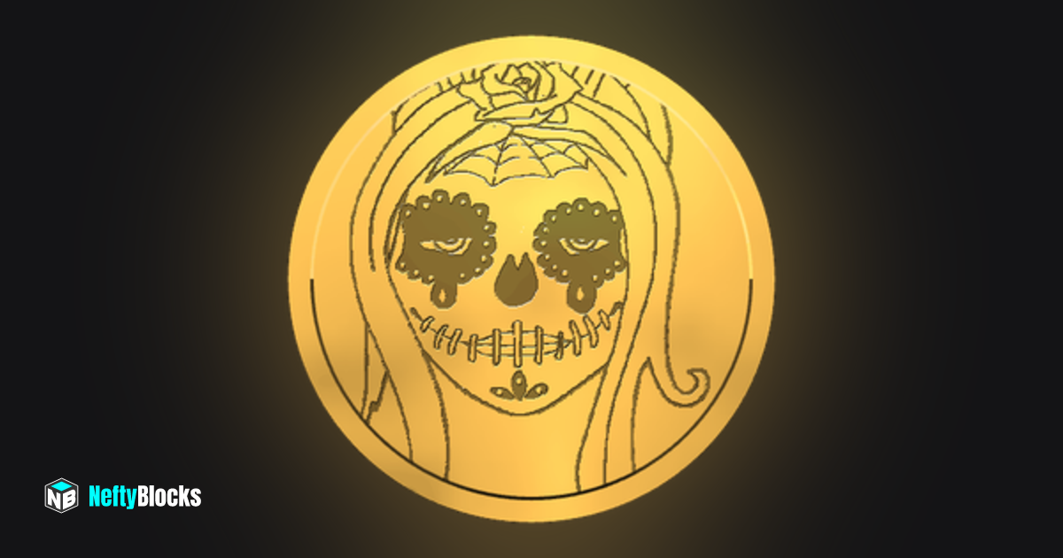 Death Coin #464 | NeftyBlocks | The #1 Trade to Earn NFT Marketplace on WAX