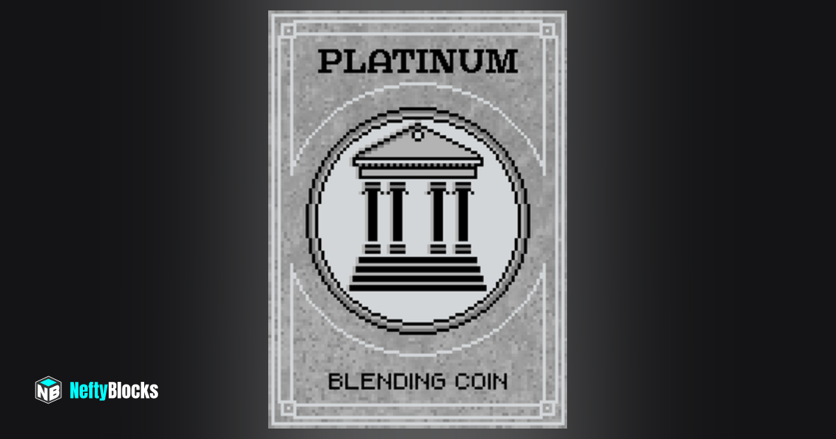 PLATINUM Blending Coin #217 | NeftyBlocks | The #1 Trade to Earn NFT ...
