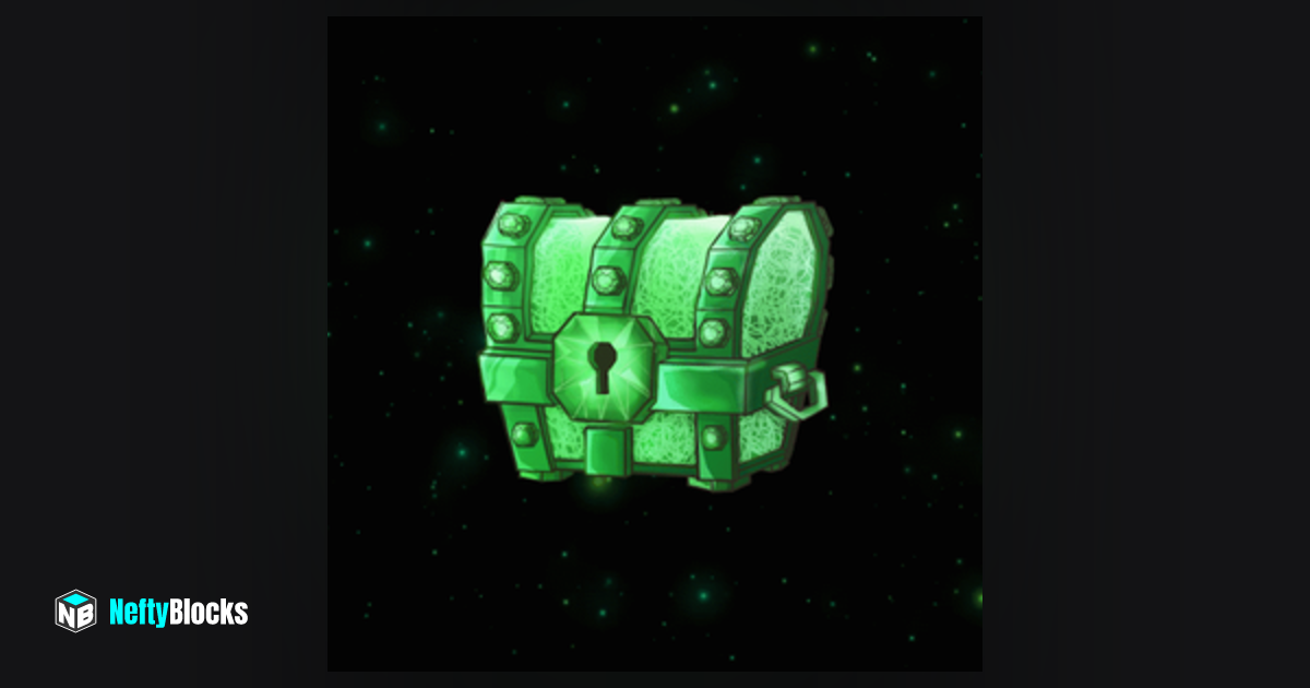 Emerald Treasure Chest #2283 | NeftyBlocks | The #1 Trade to Earn NFT ...