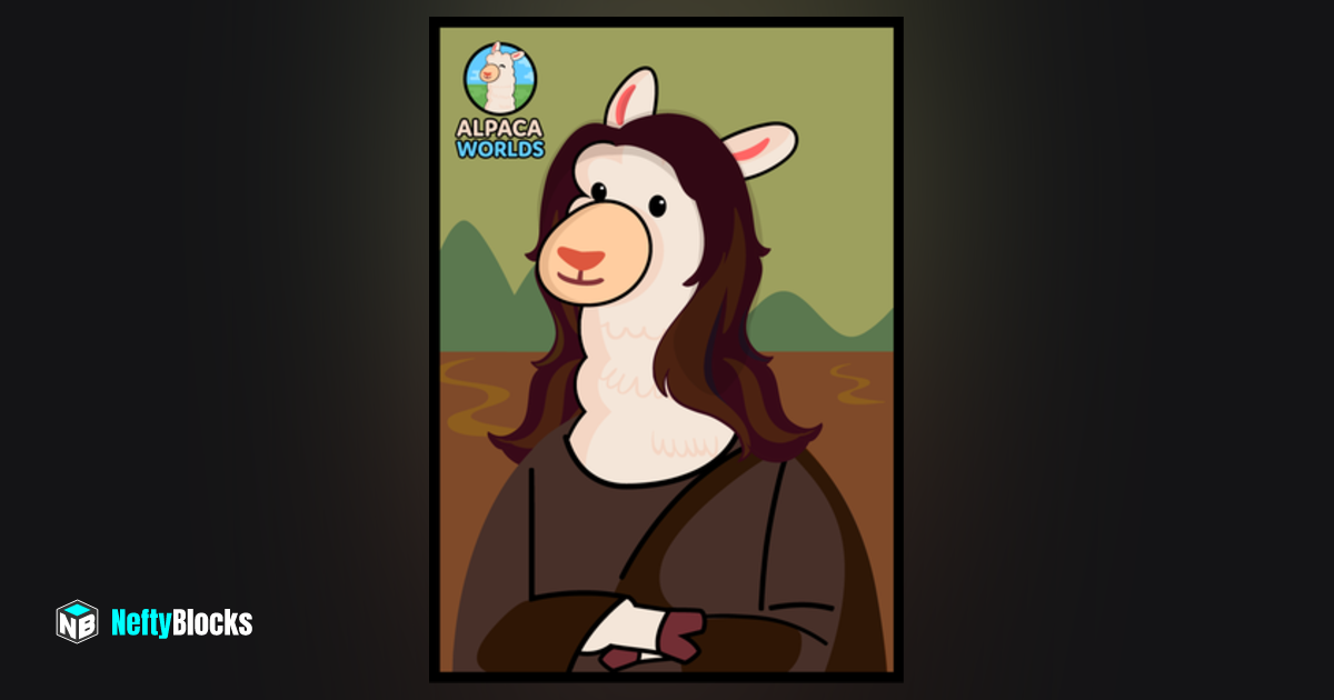 Alpaca Lisa #54 | NeftyBlocks | The #1 Trade to Earn NFT Marketplace on WAX