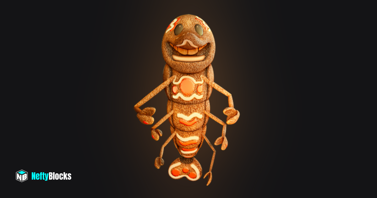Gingerbread Shrimpy #80 | NeftyBlocks | The #1 Trade to Earn NFT ...
