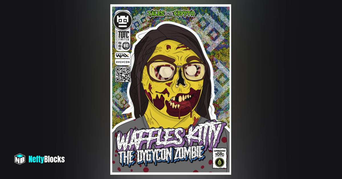 Waffles Kitty the Dygycon Zombie #252 | NeftyBlocks | The #1 Trade to ...