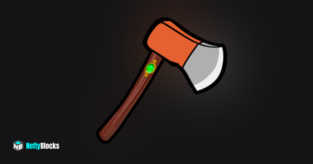 Axe #63 | NeftyBlocks | The #1 Trade to Earn NFT Marketplace on WAX