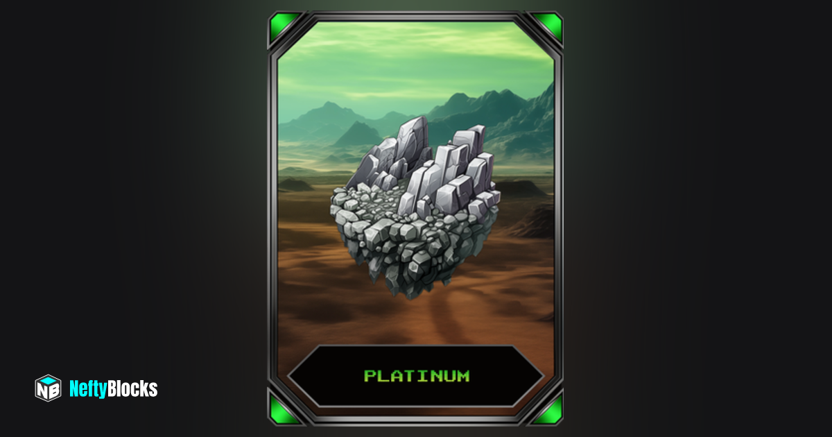 Platinum #1403 | NeftyBlocks | The #1 Trade to Earn NFT Marketplace on WAX