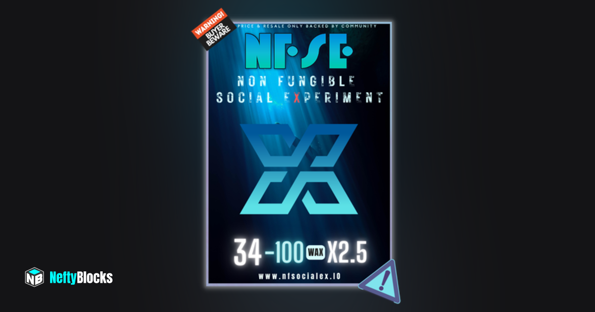 #34X2.5 #1 | NeftyBlocks | The #1 Trade to Earn NFT Marketplace on WAX