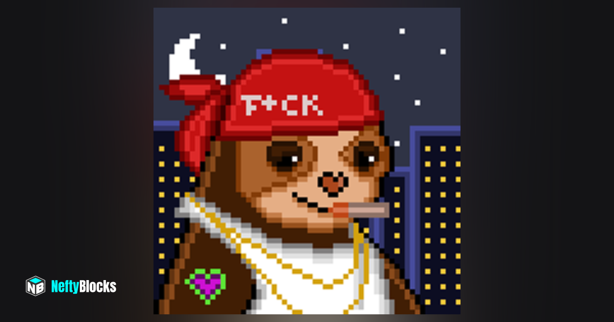 #8 - Swag Life - Sheldon the Sloth #300 | NeftyBlocks | The #1 Trade to ...