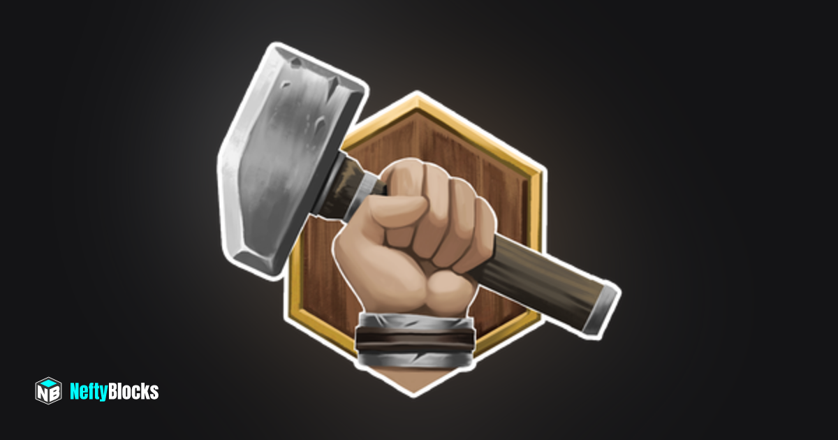 Blacksmith Sticker #399 | NeftyBlocks | The #1 Trade to Earn NFT ...